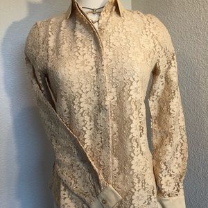 Tops | Kettlewell Ladies Extra Small Lace Blouse | Poshmark